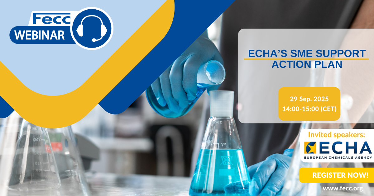 Fecc webinar: ECHA’s SME support action plan - FECC